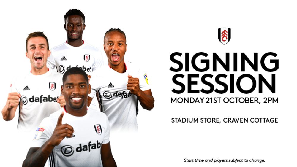 Fulham FC - Store Signing Session